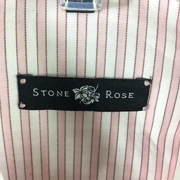Stone Rose | Shirts | Stone Rose Mens Designer Dress Shirt Candy Stripe ...